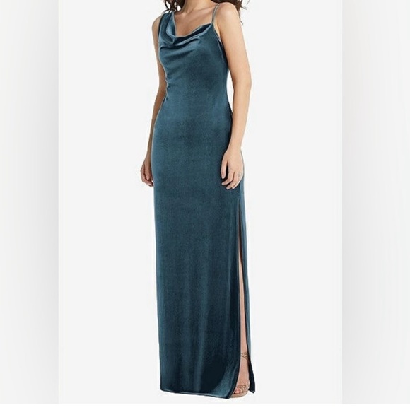 Social Bridesmaids | Dresses | Social Bridesmaids Lux Velvet Slip Maxi ...